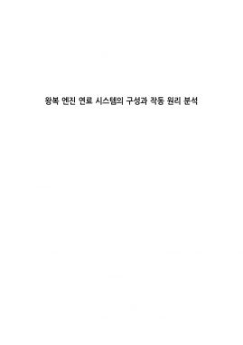 왕복 엔진 연료 시스템의 구성과 작동 원리 분석-1페이지