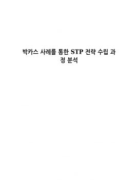 박카스 사례를 통한 STP 전략 수립 과정 분석-1페이지