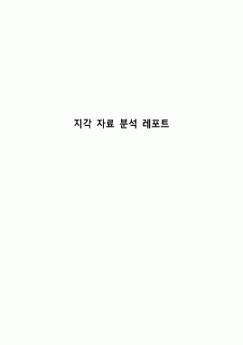 지각 자료 분석 레포트-1페이지