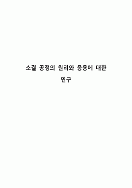소결 공정의 원리와 응용에 대한 연구-1페이지