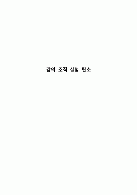 강의 조직 실험 탄소-1페이지