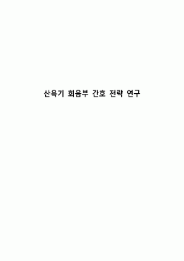 산욕기 회음부 간호 전략 연구-1페이지