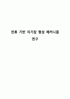 전류 기반 자기장 형성 메커니즘 연구-1페이지