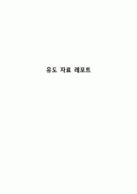 유도 자료 레포트-1페이지