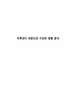 우루과이 라운드의 구조와 영향 분석-1페이지