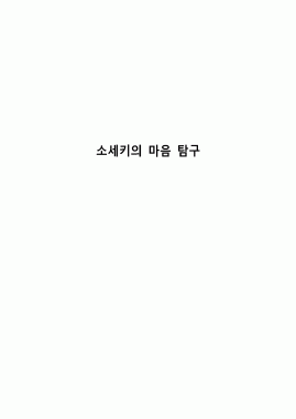소세키의 마음 탐구-1페이지