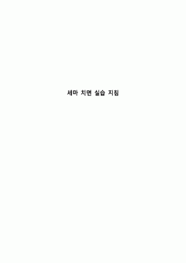 세마 치면 실습 지침-1페이지