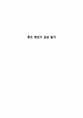 루즈 체인지 감상 평가-1페이지