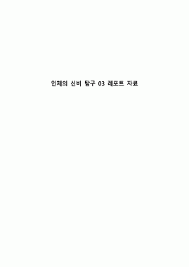 인체의 신비 탐구 03 레포트 자료-1페이지