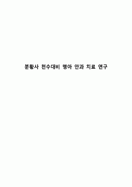 분황사 천수대비 맹아 안과 치료 연구-1페이지