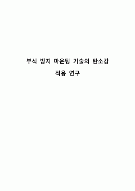 부식 방지 마운팅 기술의 탄소강 적용 연구-1페이지