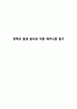 양력의 발생 원리와 작동 메커니즘 탐구-1페이지