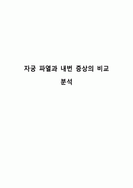 자궁 파열과 내번 증상의 비교 분석-1페이지
