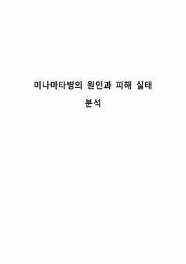 미나마타병의 원인과 피해 실태 분석-1페이지