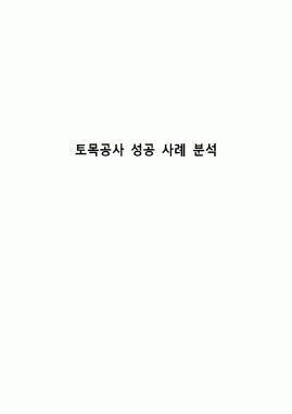 토목공사 성공 사례 분석-1페이지