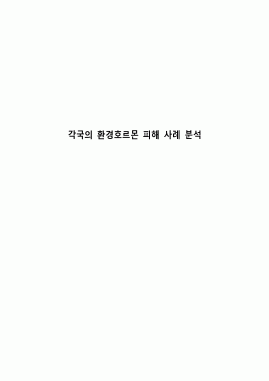 각국의 환경호르몬 피해 사례 분석-1페이지