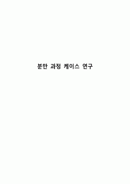 분만 과정 케이스 연구-1페이지