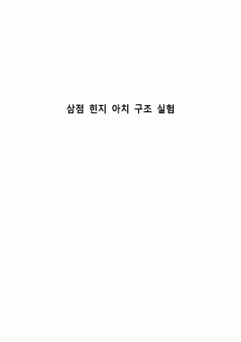 삼점 힌지 아치 구조 실험-1페이지
