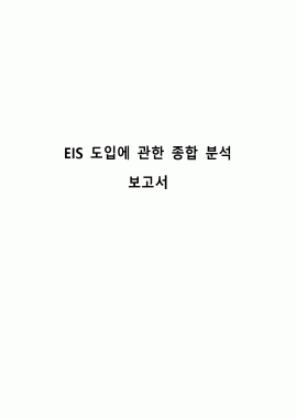 EIS 도입에 관한 종합 분석 보고서-1페이지