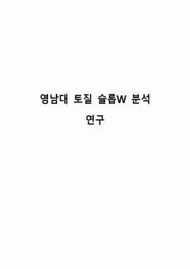 영남대 토질 슬롭W 분석 연구-1페이지