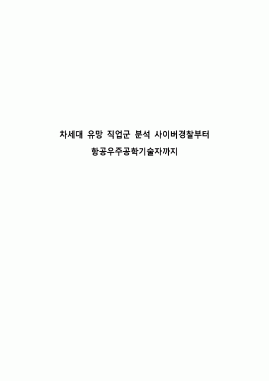 차세대 유망 직업군 분석 사이버경찰부터 항공우주공학기술자까지-1페이지