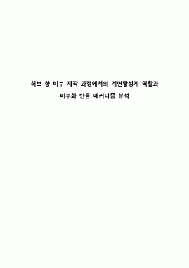 허브 향 비누 제작 과정에서의 계면활성제 역할과 비누화 반응 메커니즘 분석-1페이지
