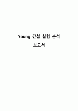 Young 간섭 실험 분석 보고서-1페이지