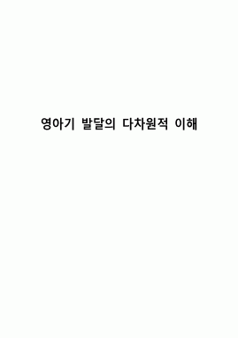 영아기 발달의 다차원적 이해-1페이지