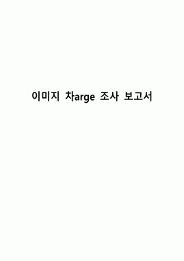 이미지 차arge 조사 보고서-1페이지