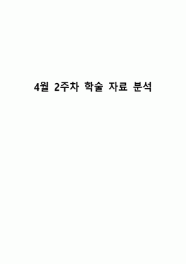 4월 2주차 학술 자료 분석-1페이지