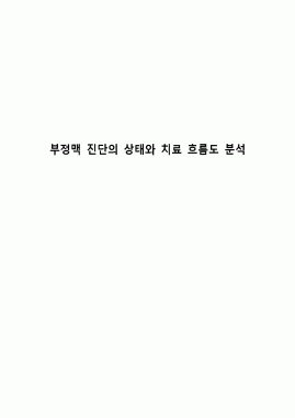 부정맥 진단의 상태와 치료 흐름도 분석-1페이지