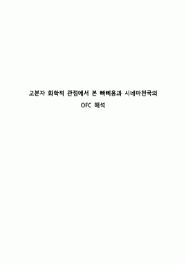 고분자 화학적 관점에서 본 빠삐용과 시네마천국의 OFC 해석-1페이지