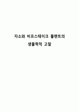 자소와 비프스테이크 플랜트의 생물학적 고찰-1페이지