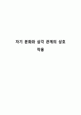 자기 분화와 삼각 관계의 상호 작용-1페이지