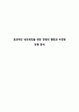 효과적인 네트워킹을 위한 경청의 행동과 비경청 유형 분석-1페이지