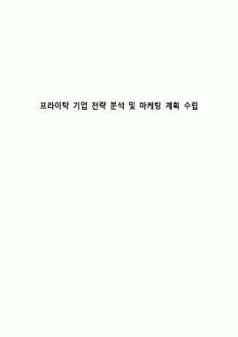 프라이탁 기업 전략 분석 및 마케팅 계획 수립-1페이지