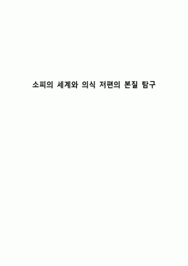 소피의 세계와 의식 저편의 본질 탐구-1페이지