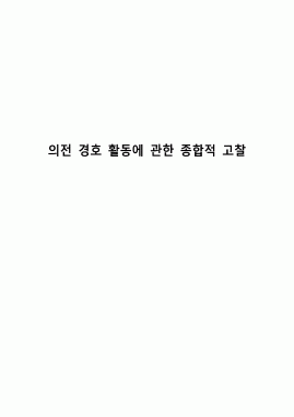 의전 경호 활동에 관한 종합적 고찰-1페이지