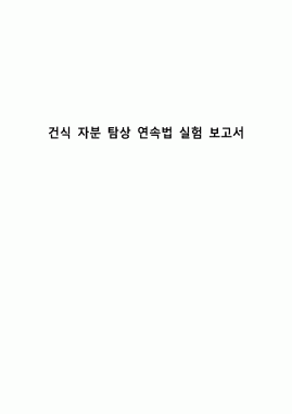건식 자분 탐상 연속법 실험 보고서-1페이지