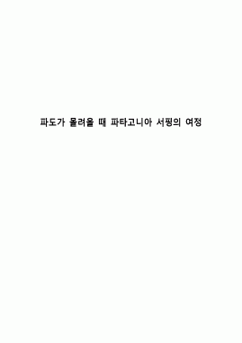 파도가 몰려올 때 파타고니아 서핑의 여정-1페이지