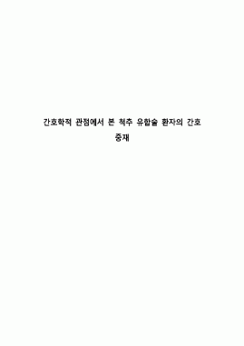 간호학적 관점에서 본 척추 유합술 환자의 간호 중재-1페이지