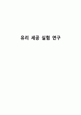 유리 세공 실험 연구-1페이지