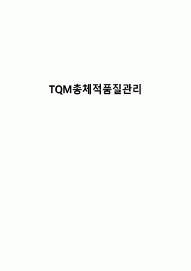 TQM총체적품질관리-1페이지