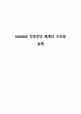 NANDA 간호진단 체계의 구조와 실제-1페이지