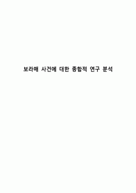 보라매 사건에 대한 종합적 연구 분석-1페이지