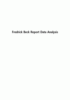 Fredrick Beck Report Data Analysis-1페이지