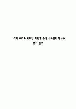사기의 구조와 사마담 기전체 분석 사마천의 태사공 본기 연구-1페이지
