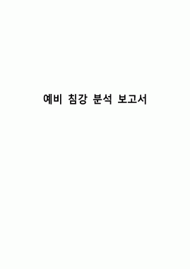 예비 침강 분석 보고서-1페이지