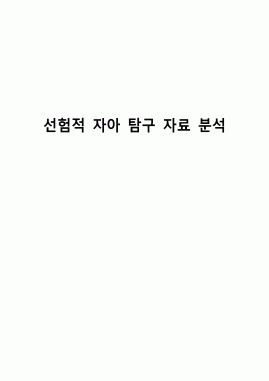선험적 자아 탐구 자료 분석-1페이지