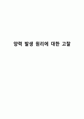 양력 발생 원리에 대한 고찰-1페이지